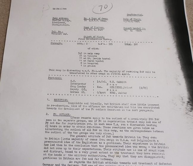 Henllan Bridge Prisoner of War Camp 30, part 2 – Thorne Moore